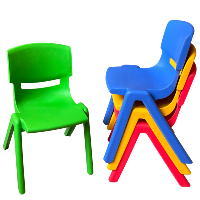 Scaun din plastic colorat